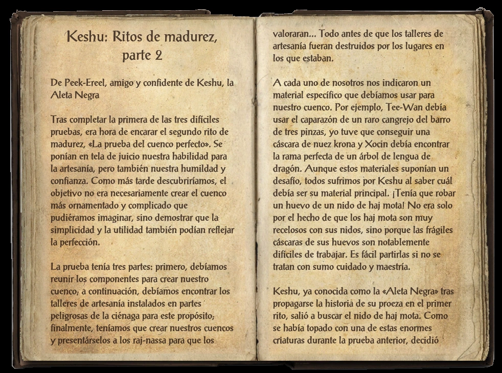 Keshu: Ritos de madurez, parte 2 | Elder Scrolls | Fandom