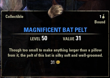 Magnificent Bat Pelt | Elder Scrolls | Fandom