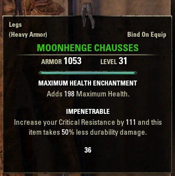 Moonhenge Chausses | Elder Scrolls | Fandom