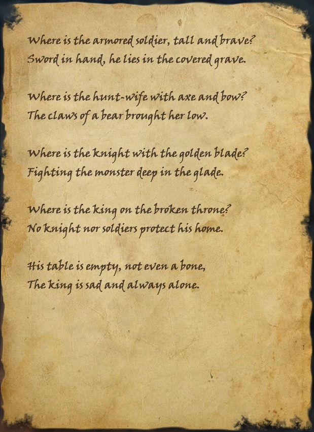 The King's Riddle | Elder Scrolls | Fandom