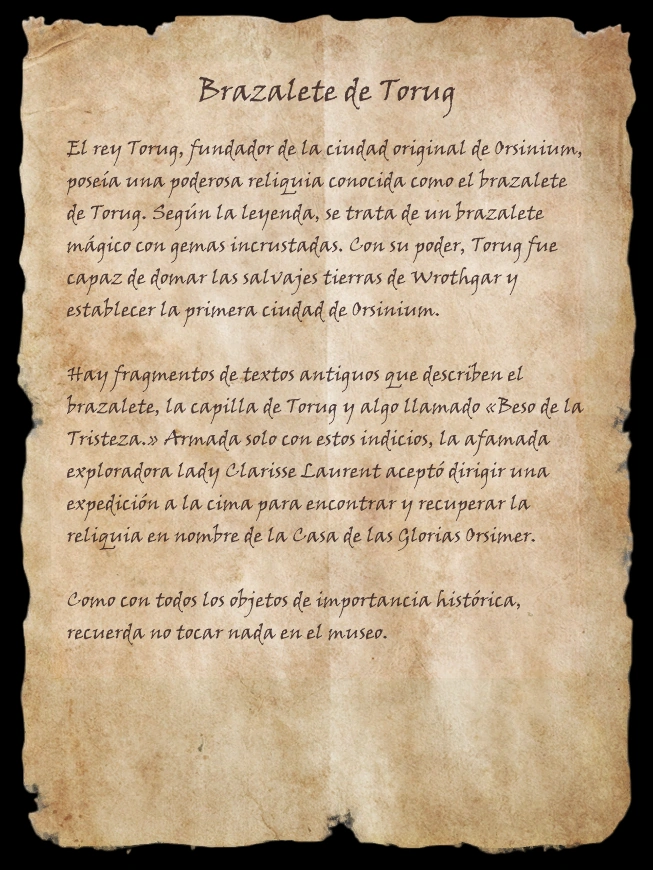 Brazalete de Torug (libro) | Elder Scrolls | Fandom