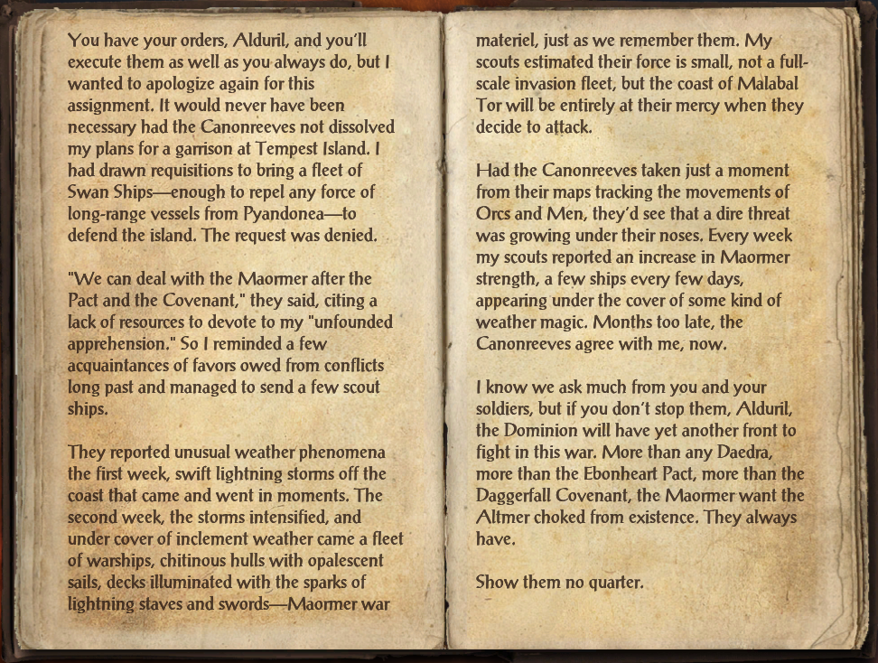Tempest Island Briefing Elder Scrolls Fandom