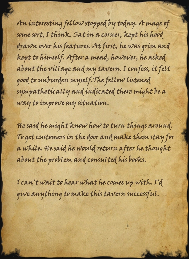 Everfull Flagon Journal, Page 2 | Elder Scrolls | Fandom