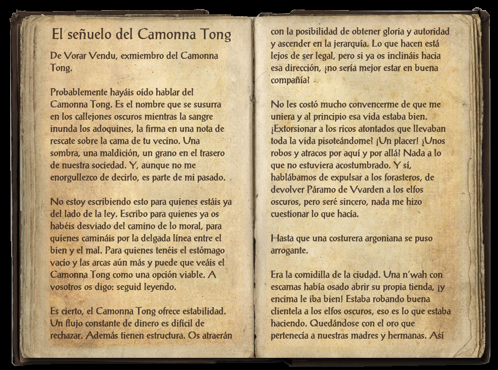 El Señuelo Del Camonna Tong Elder Scrolls Fandom