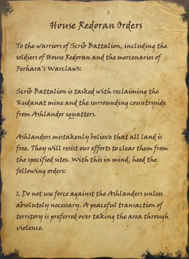 House Redoran Orders | Elder Scrolls | Fandom