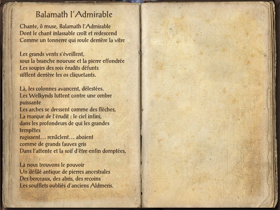 Balamath l'Admirable | Wiki The Elder Scrolls | Fandom