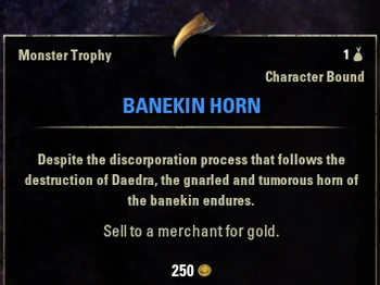 Banekin Horn | Elder Scrolls | Fandom
