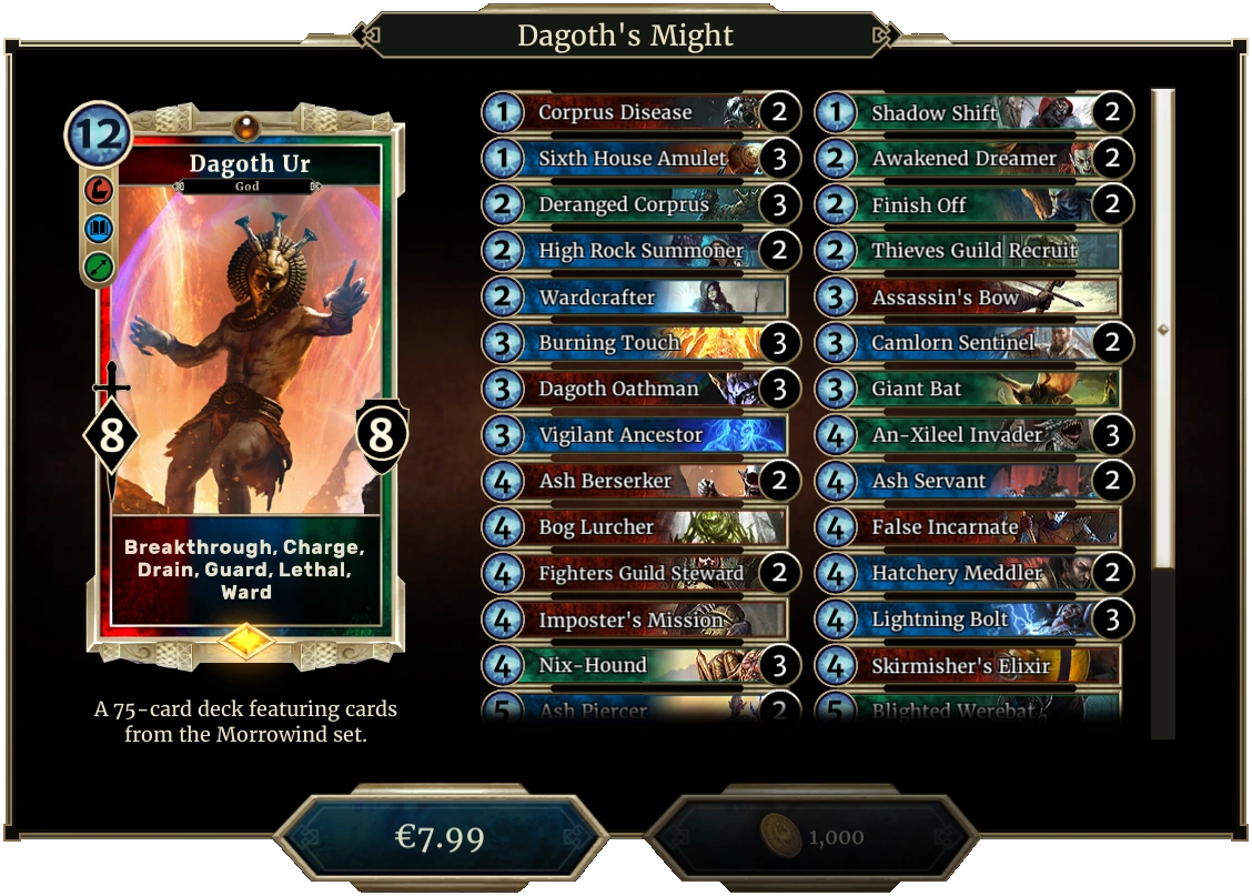 Category:Legends: House Dagoth Cards | Elder Scrolls | Fandom