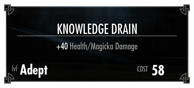 Knowledge Drain | Elder Scrolls | Fandom