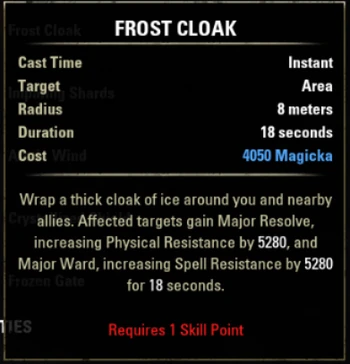 Frost Cloak (Online) | Elder Scrolls | Fandom