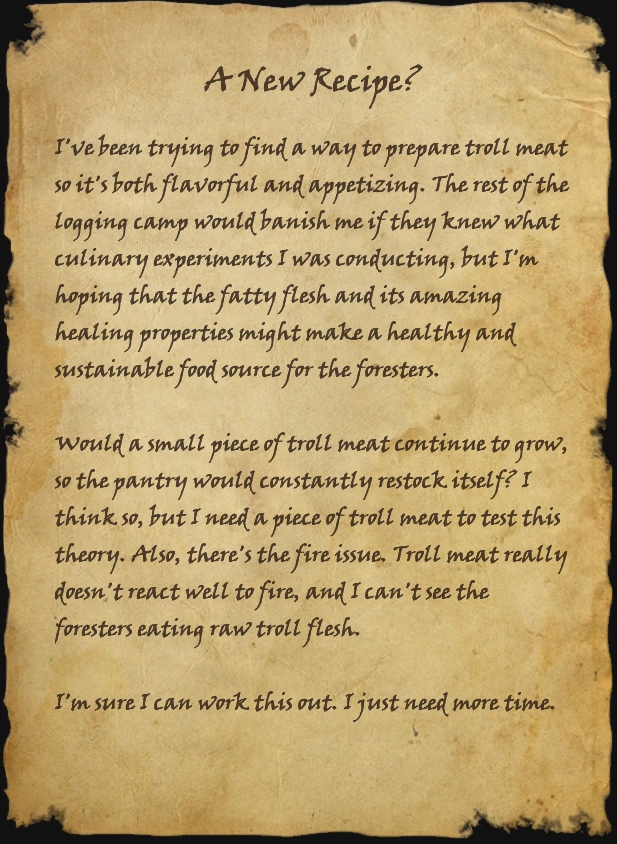 A New Recipe? | Elder Scrolls | Fandom