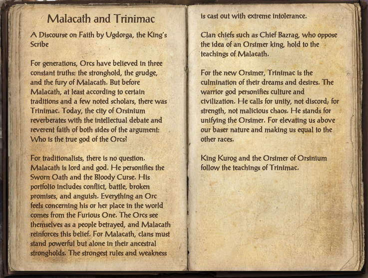 Malacath and Trinimac | Elder Scrolls | Fandom