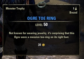 Ogre Toe Ring | Elder Scrolls | Fandom