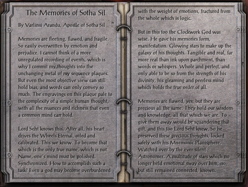 The Memories of Sotha Sil | Elder Scrolls | Fandom