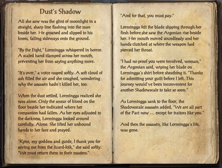 Dust's Shadow | Elder Scrolls | Fandom