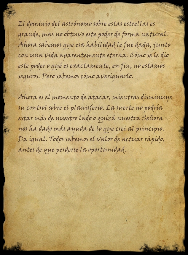 El poder del astrónomo | Elder Scrolls | Fandom