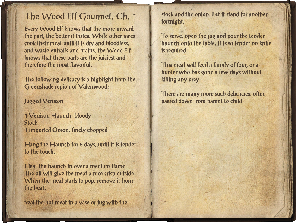 The Wood Elf Gourmet Ch 1 Elder Scrolls Fandom