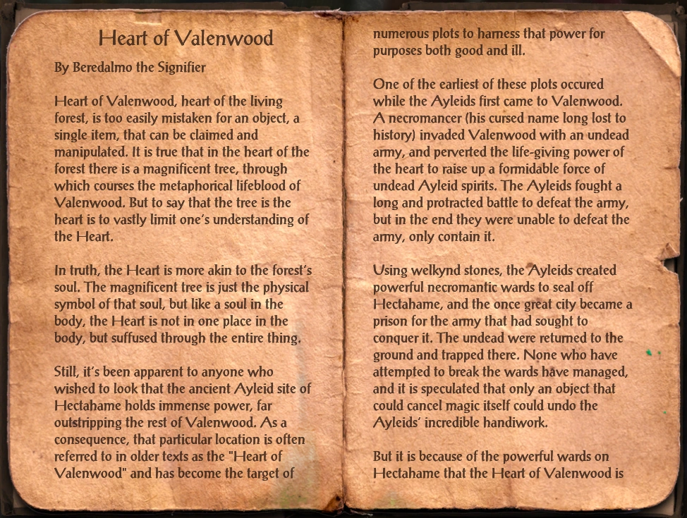 Heart of Valenwood | Elder Scrolls | Fandom