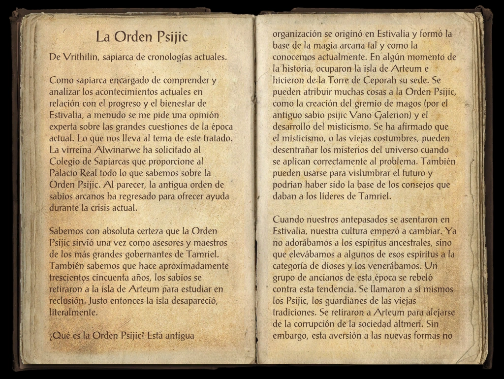 La Orden Psijic | Elder Scrolls | Fandom