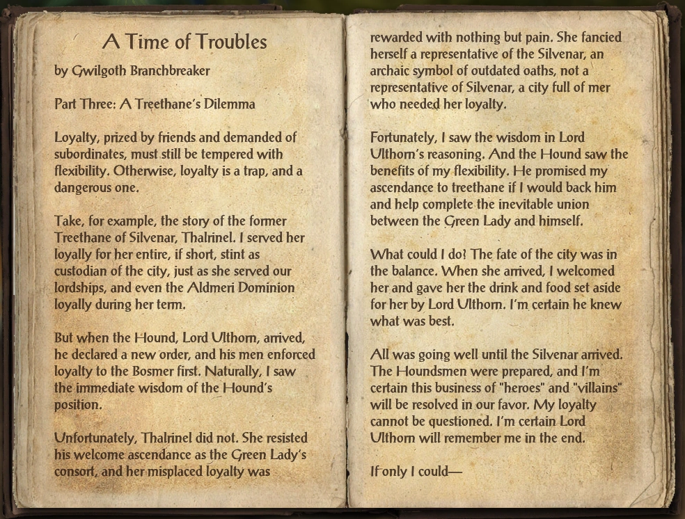 A Time of Troubles | Elder Scrolls | Fandom