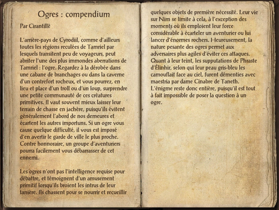 Ogres : compendium | Wiki The Elder Scrolls | Fandom