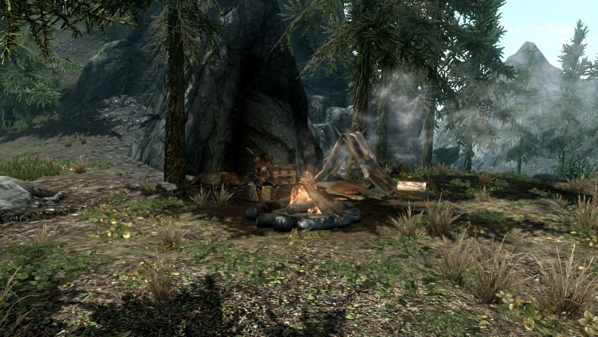 Лагерь охотника — Разделённое ущелье The Elder Scrolls Wiki Fandom