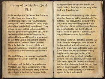 History of the Fighters Guild Pt. 1 | Elder Scrolls | Fandom