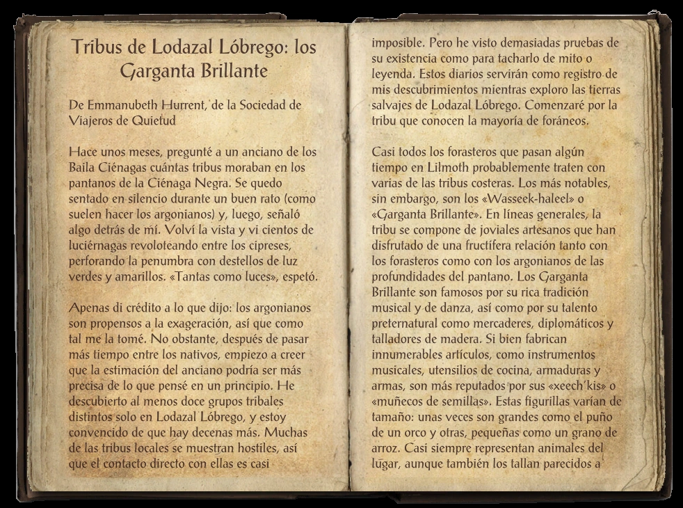 Tribus de Lodazal Lóbrego: los Garganta Brillante | Elder Scrolls | Fandom