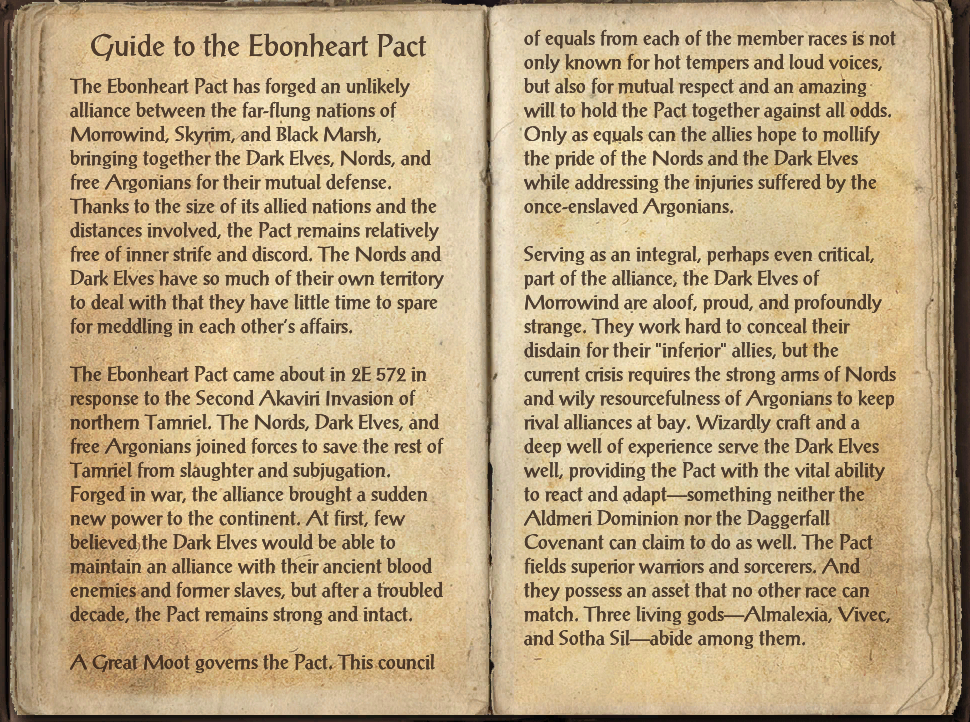 Guide To The Ebonheart Pact Elder Scrolls Fandom