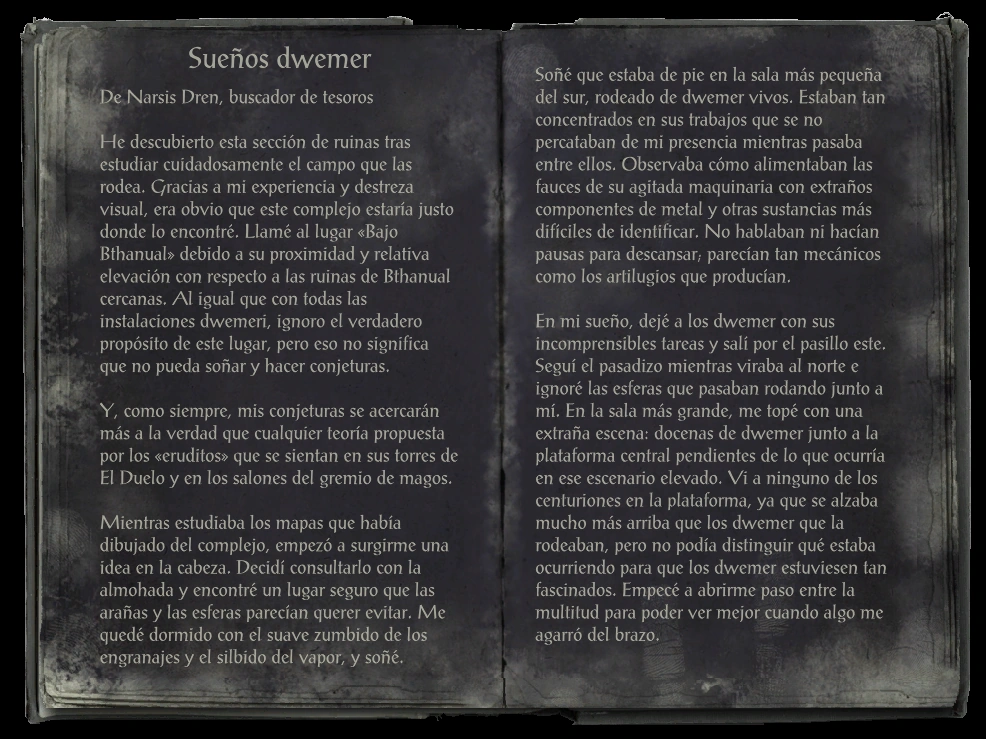 Sueños dwemer | Elder Scrolls | Fandom
