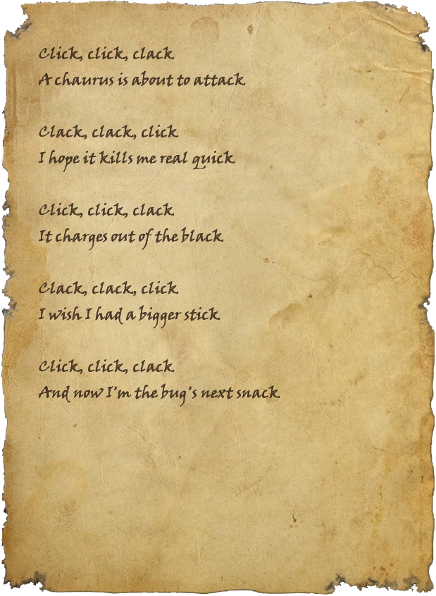 Chaurus Chant | Elder Scrolls | Fandom