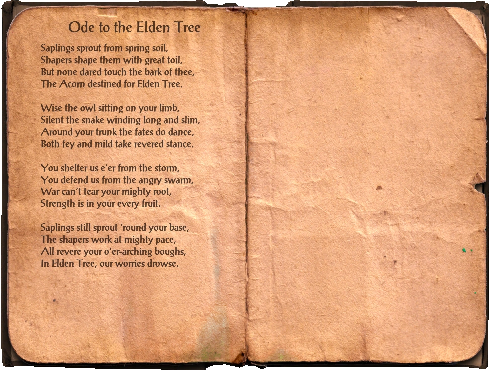 Ode to the Elden Tree | Elder Scrolls | Fandom