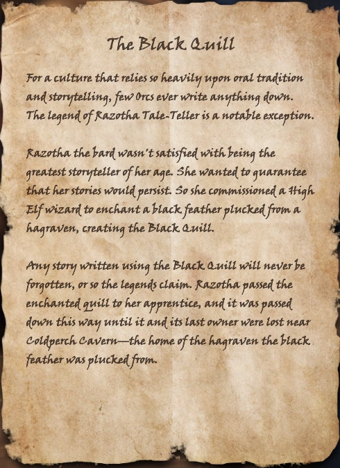 The Black Quill (Book) | Elder Scrolls | Fandom