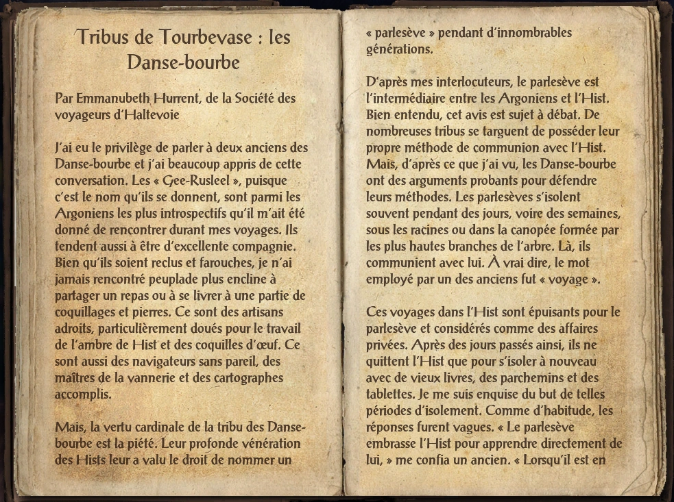 Tribus de Tourbevase : les Danse-bourbe | Wiki The Elder Scrolls | Fandom