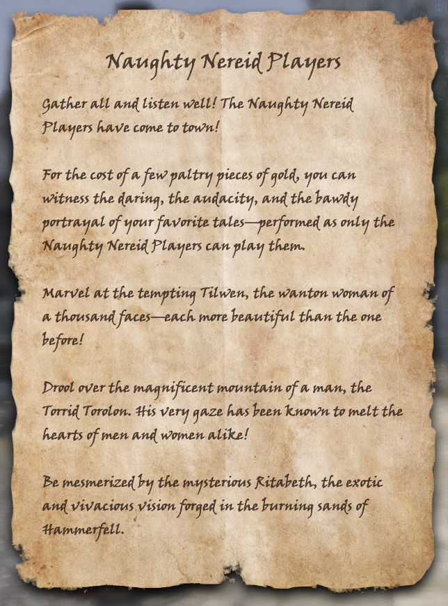 Naughty Nereid Players Elder Scrolls Fandom