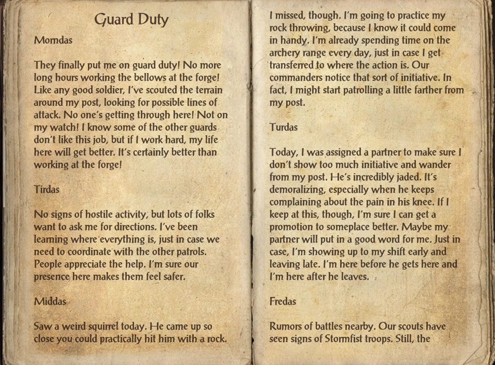 Guard Duty | Elder Scrolls | Fandom