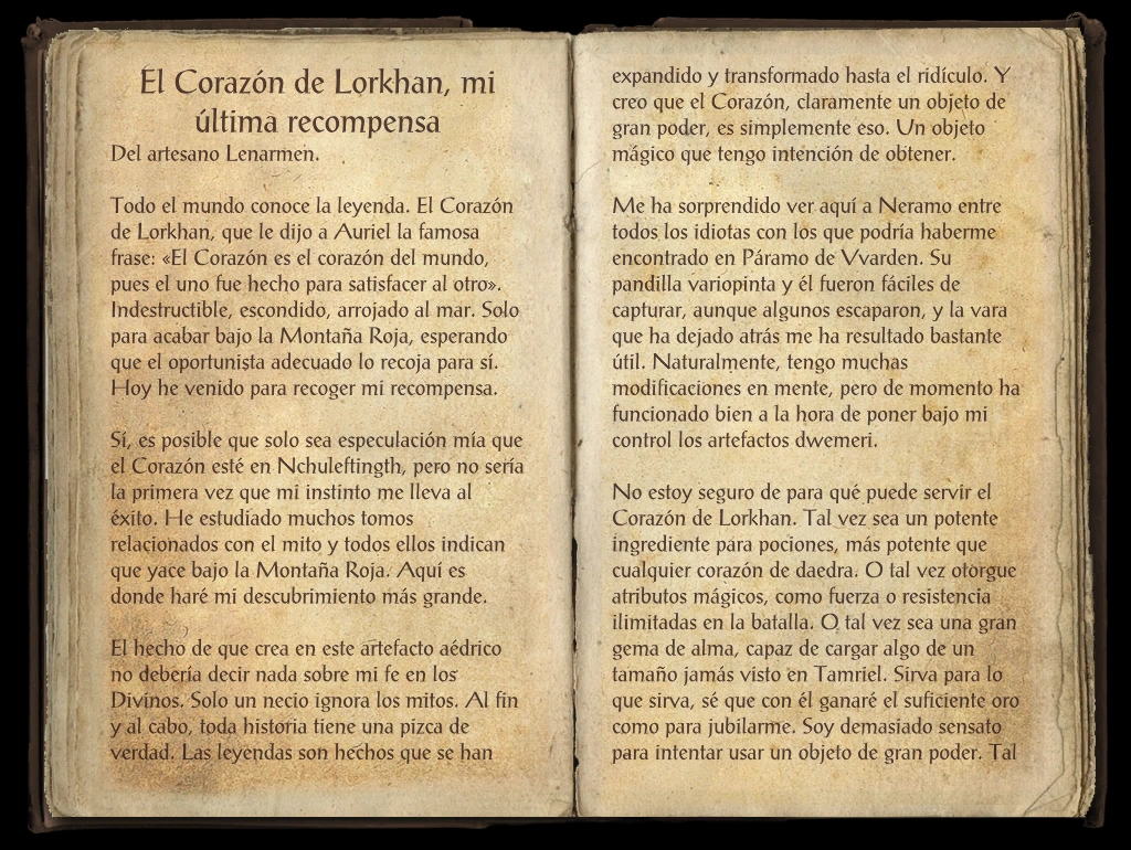 El Corazón de Lorkhan, mi última recompensa | Elder Scrolls | Fandom
