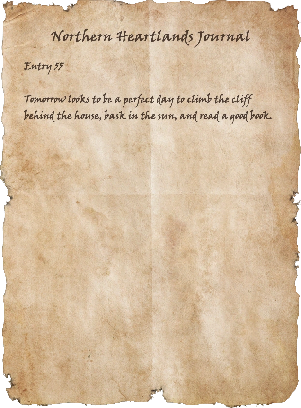 Northern Heartlands Journal | Elder Scrolls | Fandom