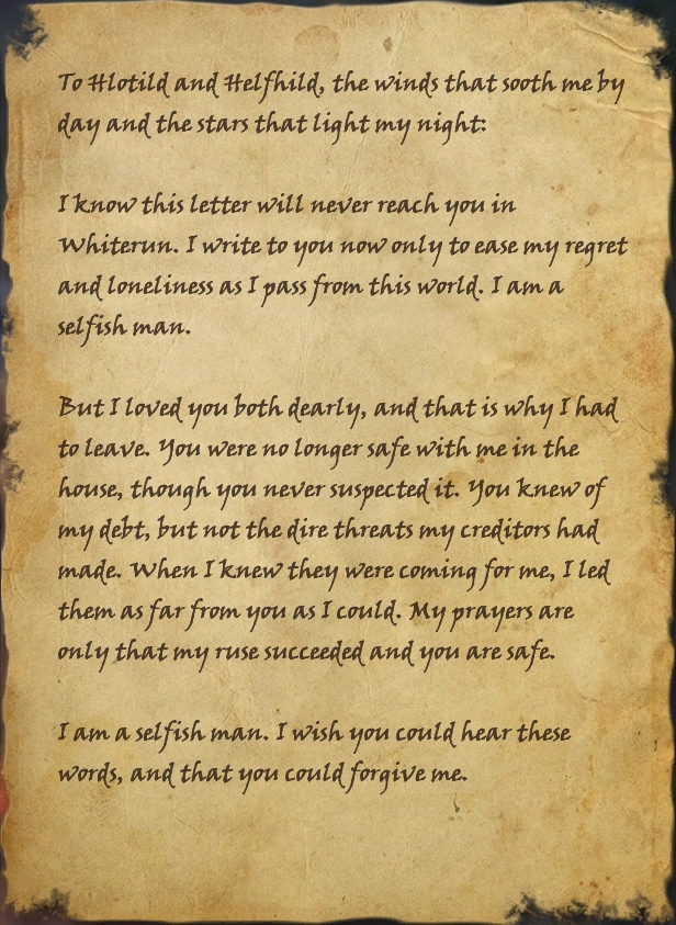 Kalodar's Letter | Elder Scrolls | Fandom