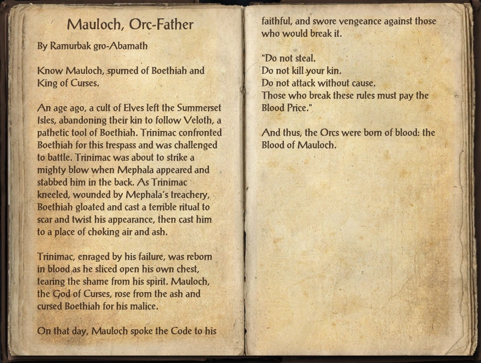 Mauloch, Orc-Father | Elder Scrolls | Fandom