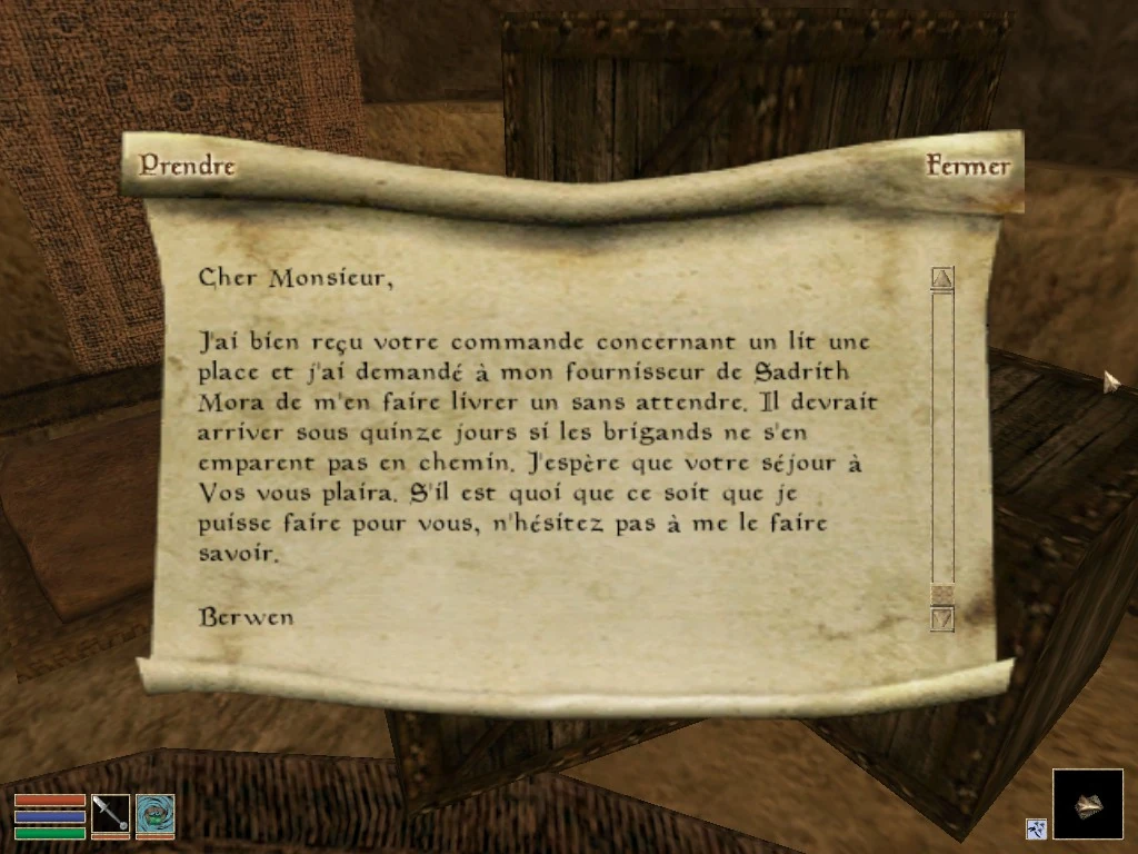 Note de Berwen | Wiki The Elder Scrolls | Fandom