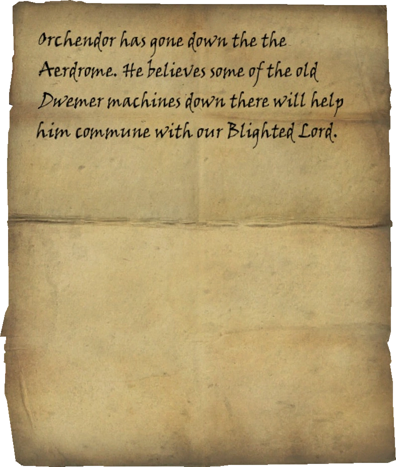 Afflicted's Note | Elder Scrolls | Fandom