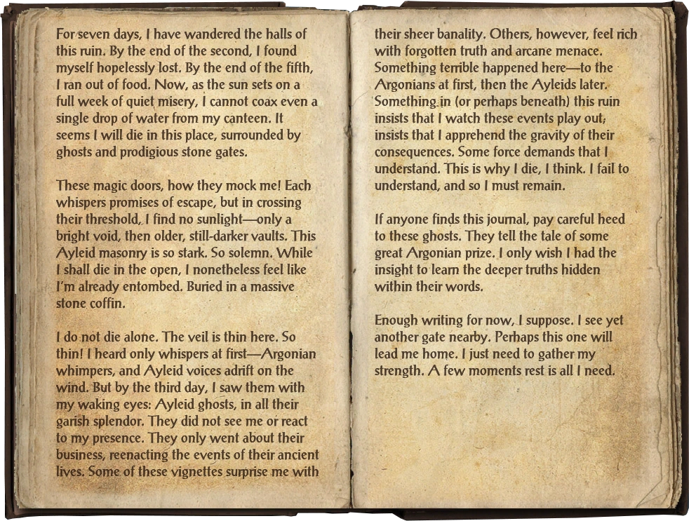 Doomed Explorer's Journal | Elder Scrolls | Fandom