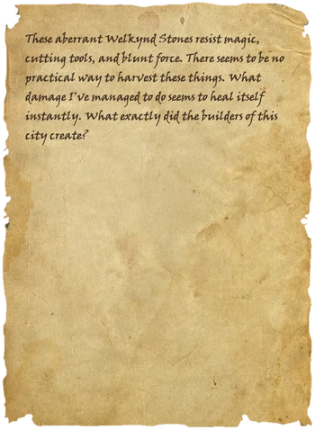 Aberrant Welkynd Stones | Elder Scrolls | Fandom