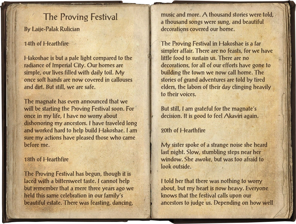 The Proving Festival | Elder Scrolls | Fandom