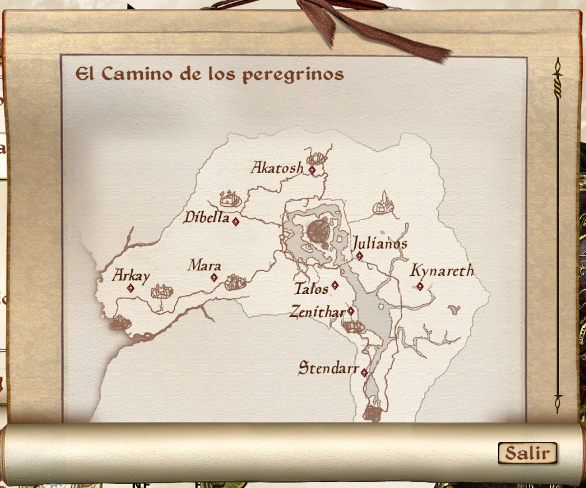 Mapa ermitas de ruta | Elder Scrolls | Fandom
