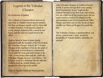 Legend of the Yokudan Chargers | Elder Scrolls | Fandom