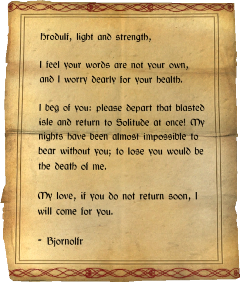 Letter (Dragonborn) | Elder Scrolls | Fandom