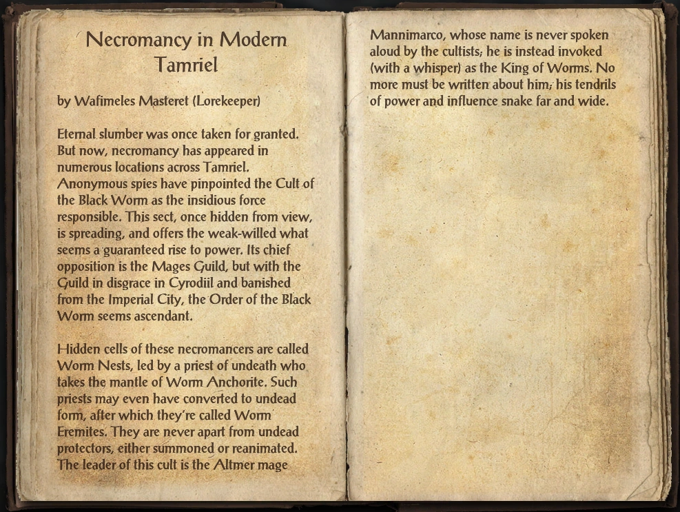 Necromancy in Modern Tamriel | Elder Scrolls | Fandom