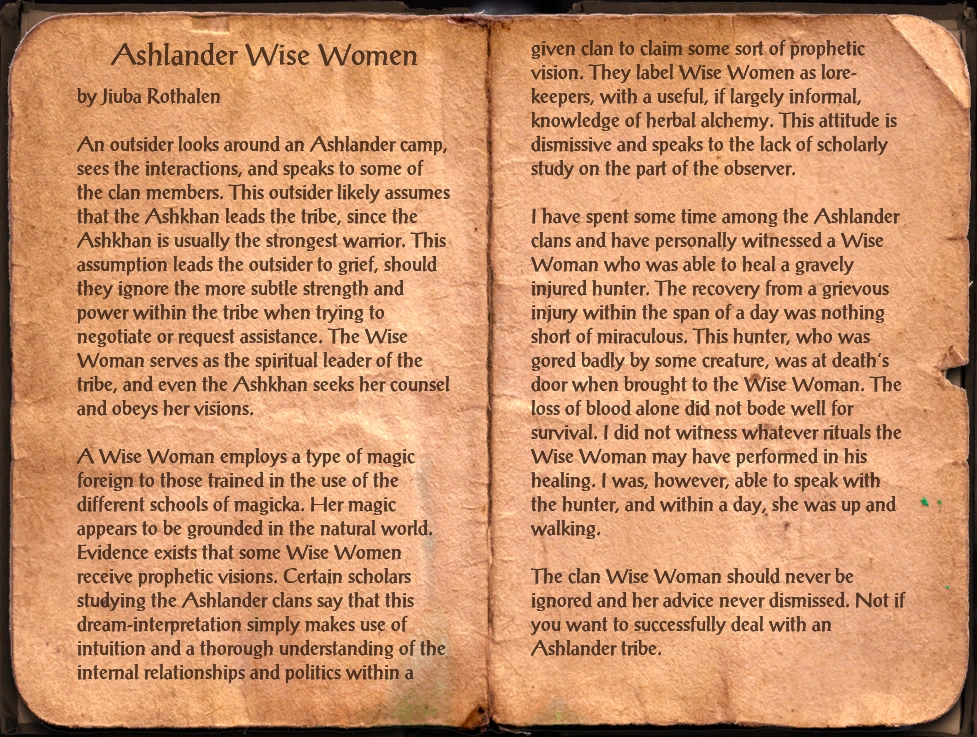 Ashlander Wise Women | Elder Scrolls | Fandom
